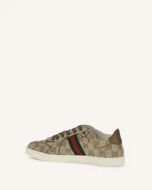 Gucci Gg Canvas Stretch Sneakers - Beige