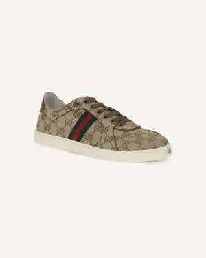 Gucci Gg Canvas Stretch Sneakers - Beige