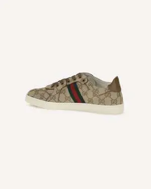 Gucci Gg Canvas Stretch Sneakers - Beige