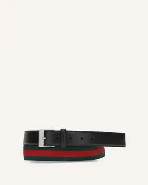 Gucci Square Buckle Belt - Black