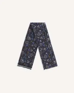 Kiton Paisley Patterned Scarf
