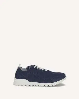 Kiton Fabric Sneakers - Blue