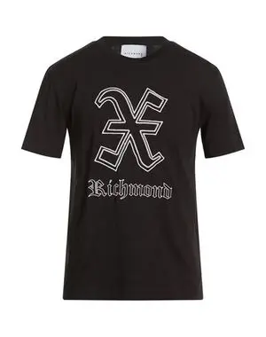 RICHMOND X Man T-shirt Red Size S Cotton Black