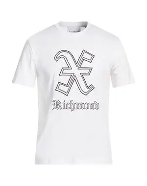 RICHMOND X Man T-shirt Red Size S Cotton White