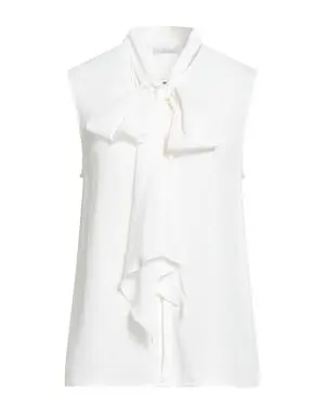 Patrizia Pepe Sleeveless Bow Blouse In Crepe