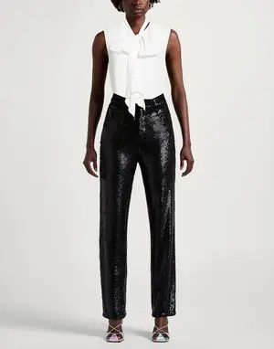 Patrizia Pepe Sleeveless Bow Blouse In Crepe
