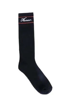 HONOR THE GIFT Striped Ribbed Crew Socks