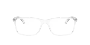 Brooks Brothers Rectangle Full Rim Eyeglasses - Transparent Clear