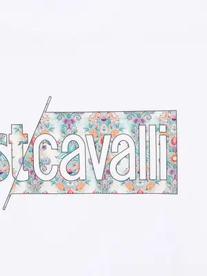 Just Cavalli T-shirt With Flowers