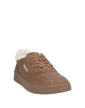 AUTRY Chocolate Leather Low-top Sneakers