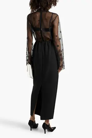 TOTEME Embroidered Tulle Blouse