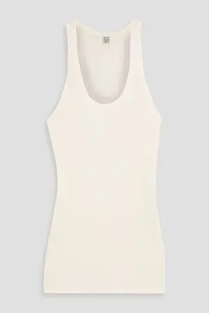 TOTEME Lyocell-blend Ribbed Tank - Off-white