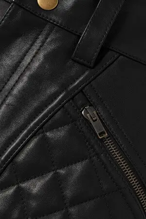 Isabel Marant Étoile Quilted Leather High-rise Shorts