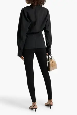 TOTEME Cotton And Linen-blend Wrap Blouse