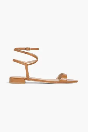 STUART WEITZMAN Stuart Weitzman Black Leather Sandals With Ankle Strap