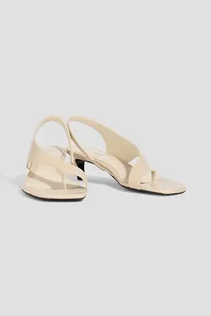 TOTEME Crinkled Leather Slingback Sandals