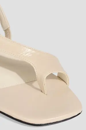 TOTEME Crinkled Leather Slingback Sandals