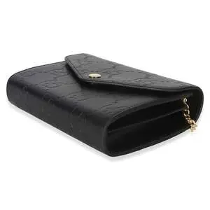 Gucci Calfskin Gg Debossed Chain Wallet