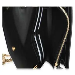 Gucci Calfskin Gg Debossed Chain Wallet