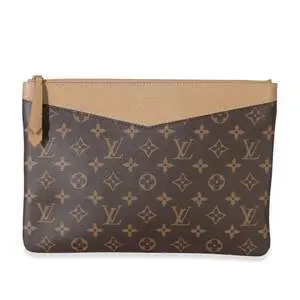 LOUIS VUITTON Monogram Canvas Daily Pouch - Brown