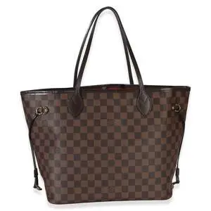LOUIS VUITTON Damier Ebene Canvas Neverfull Mm Tote Bag - Brown