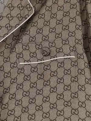 Gucci Silk Shirt With All-over Gg Print