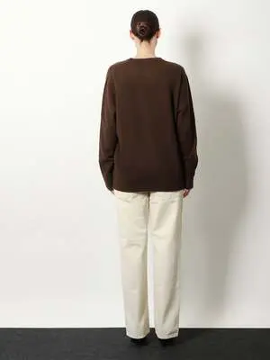 THE ROW Odelle Cashmere Sweater - Brown