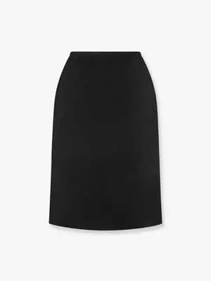 THE ROW Ivera Stretch Silk Skirt