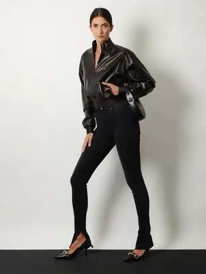Gucci Soft Nappa Leather Bomber Jacket - Brown