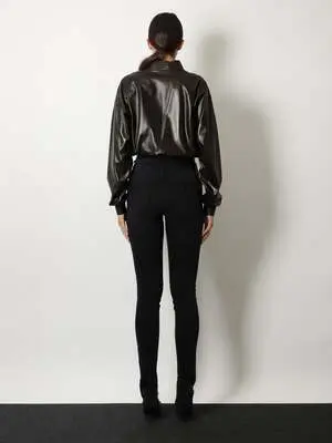 Gucci Soft Nappa Leather Bomber Jacket - Brown