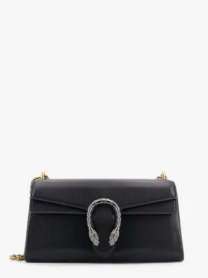 Gucci Dionysus Leather Shoulder Bag - Black