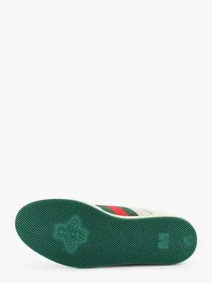 Gucci Screener Mesh And Leather Sneakers With Nastro Web