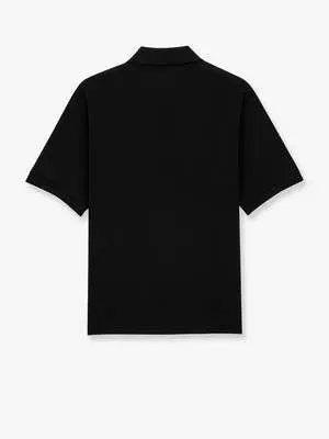 Saint Laurent Classic Wool Polo Shirt - Black