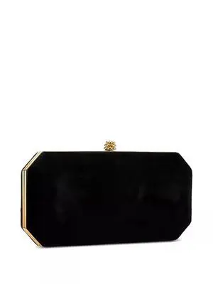 Tyler Ellis Perry Satin Clutch Bag - Black