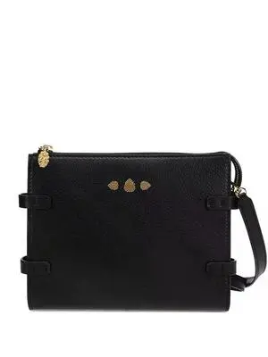 Tyler Ellis Dean Pebbled Leather Messenger Bag - Black