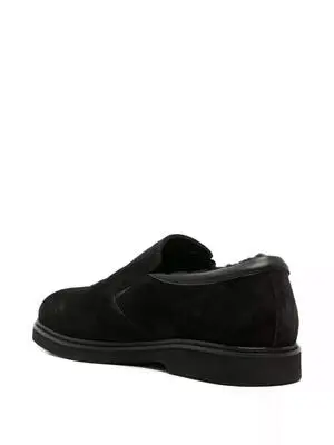 JOHN HARRISON Shearling-lined Suede Loafers