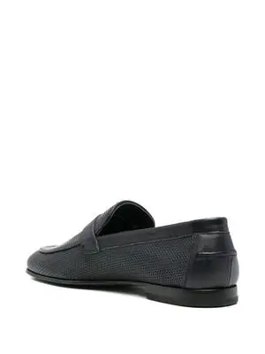 JOHN HARRISON Perforated Leather Loafers
