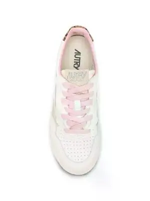 AUTRY Medalist Low Leopard-print Panel Sneakers - Neutrals