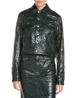 Marni Textured Faux Leather Jacket