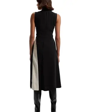 Karen Millen Colour Block High Neck Midi Dress