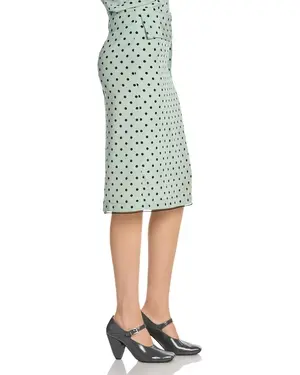 Marni Polka Dot Pencil Skirt
