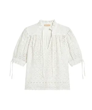 Ulla Johnson Alouette Cotton Broderie Anglaise Top Pristine
