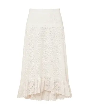 Ulla Johnson Violetta Cotton Skirt - Pristine