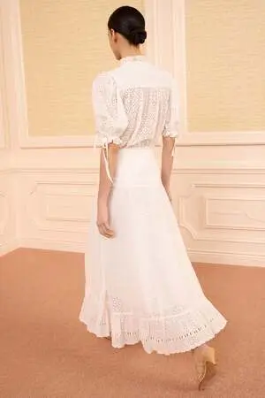 Ulla Johnson Violetta Cotton Skirt - Pristine