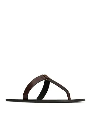 Saint Laurent Babylone Slides - Ultra Dark Brown