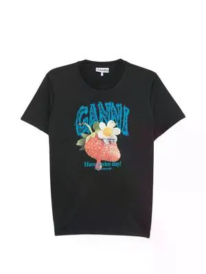 Ganni Short Sleeve T-shirts For Women