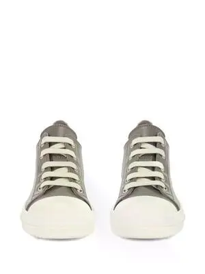 Rick Owens Lace-up Leather Sneakers - Grey