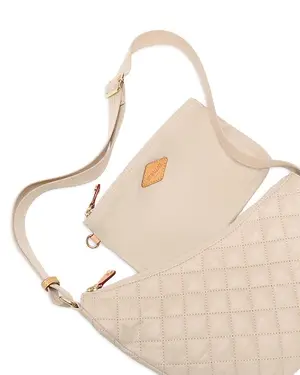 Mz Wallace Quilted Crossbody Bag - Buff