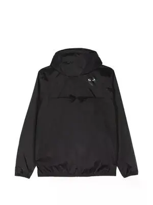 Play Comme Des Garcon X K-way Logo Patch Hooded Jacket
