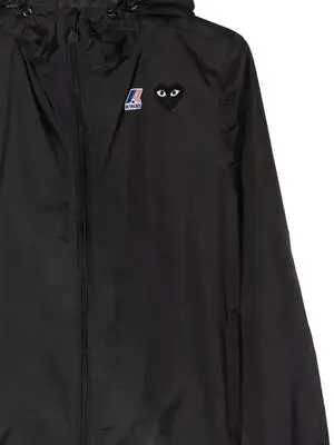 Play Comme Des Garcon X K-way Logo Patch Hooded Jacket